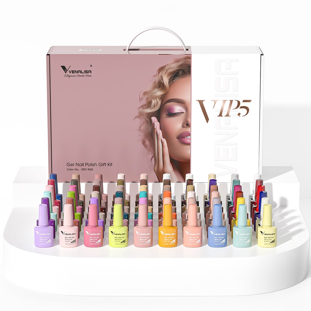 Venalisa VIP5 Gel Polish Kit 60 Colors Hema Free