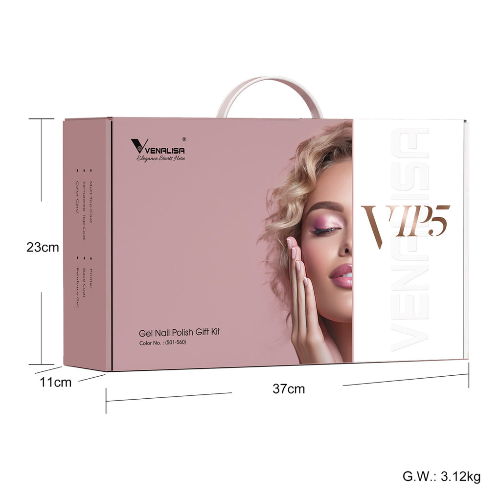 Venalisa VIP5 Gel Polish Kit 60 Colors Hema Free