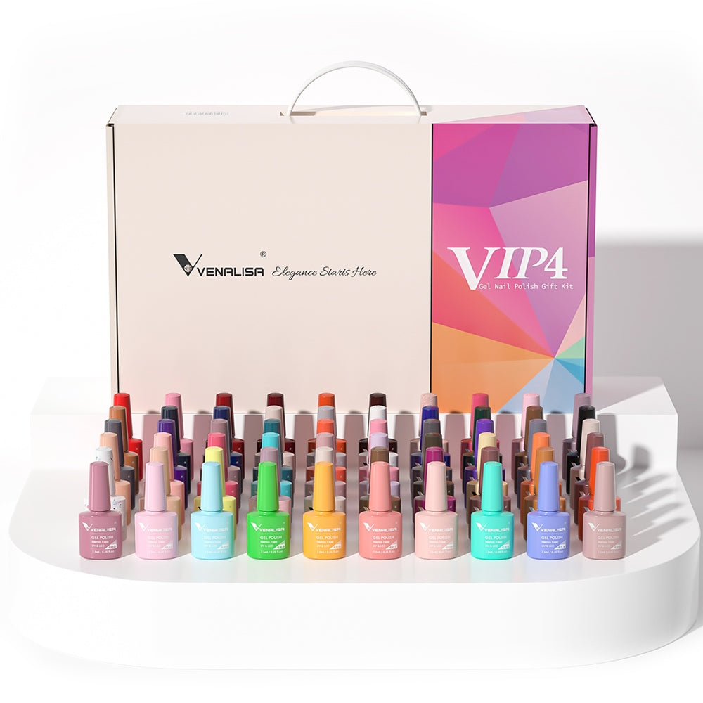 Venalisa VIP4 Gel Nail Polish Kit HEMA Free Of 60 Colors