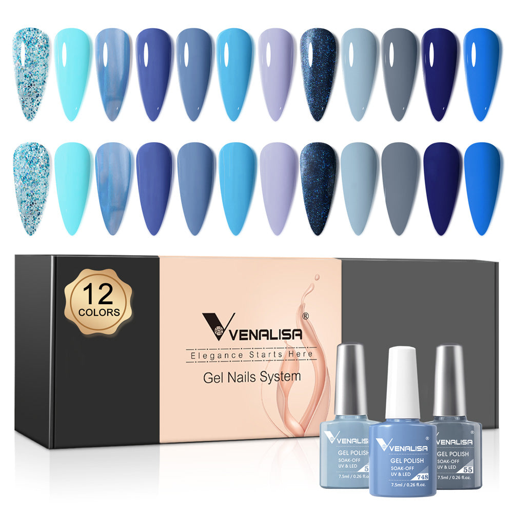 Venalisa Gel Polish 12 Colors Set Ocean Queen