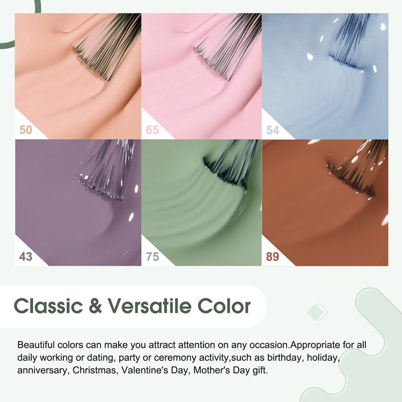 Venalisa 6 Colors Gel Polish Set Milky Pastel