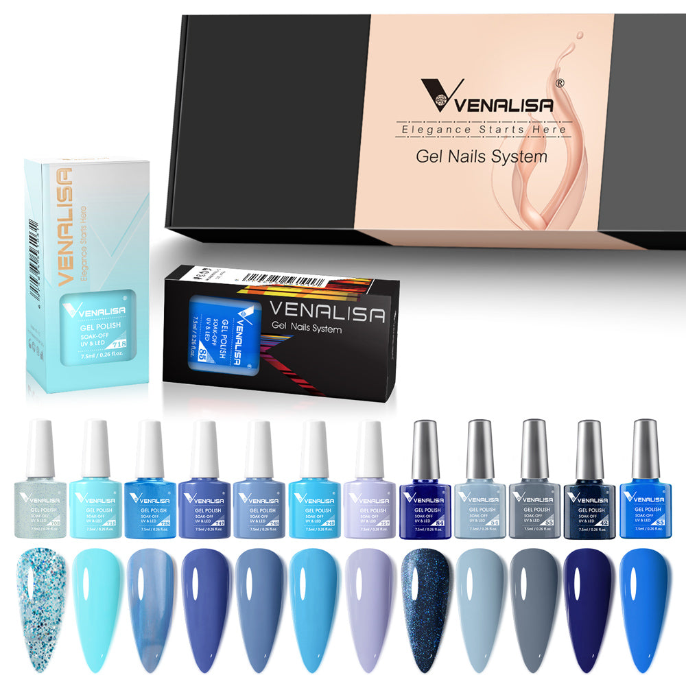 Venalisa Gel Polish 12 Colors Set Ocean Queen